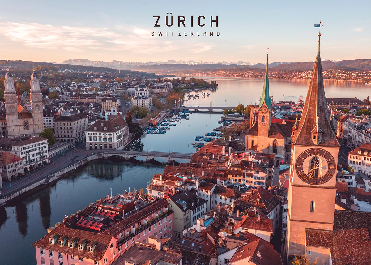 'Zurich ' Poster, picture, metal print, paint by Big City | Displate