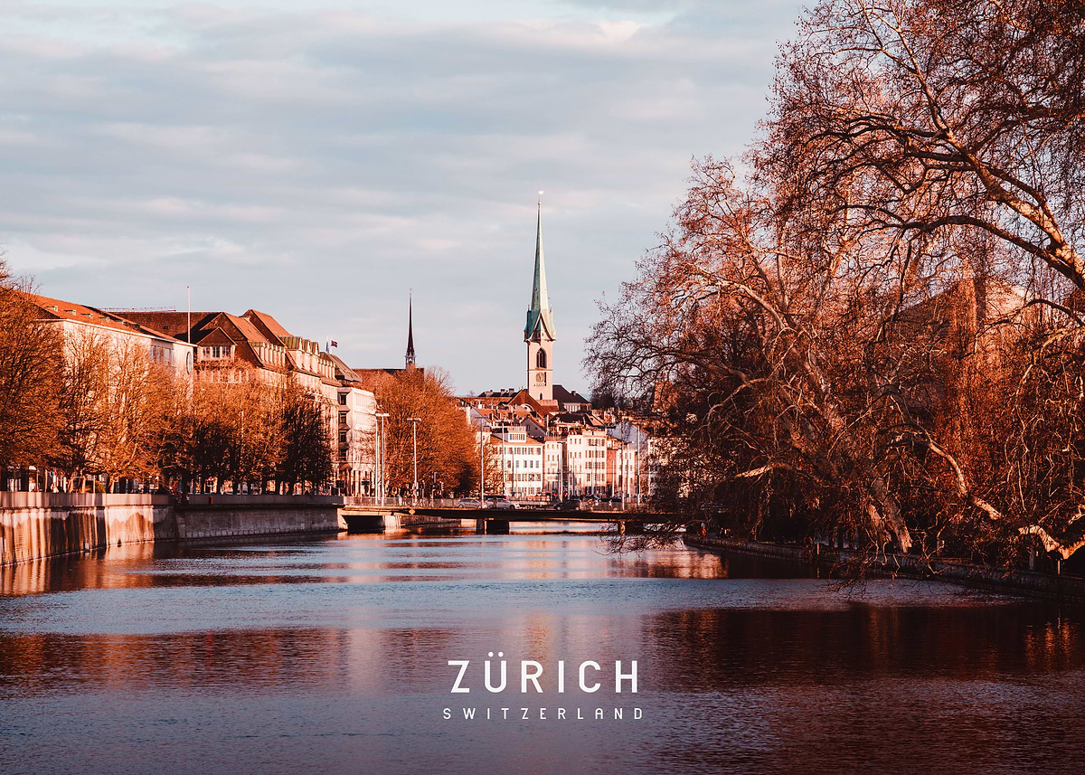 'Zurich' Poster, picture, metal print, paint by Big City | Displate