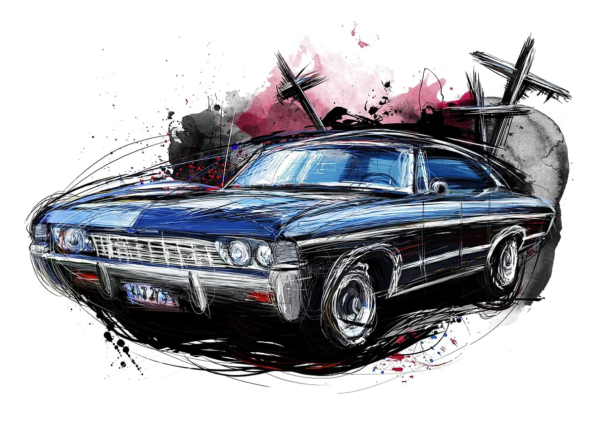 '1967 Chevrolet Impala' Poster, picture, metal print, paint by Lech ...