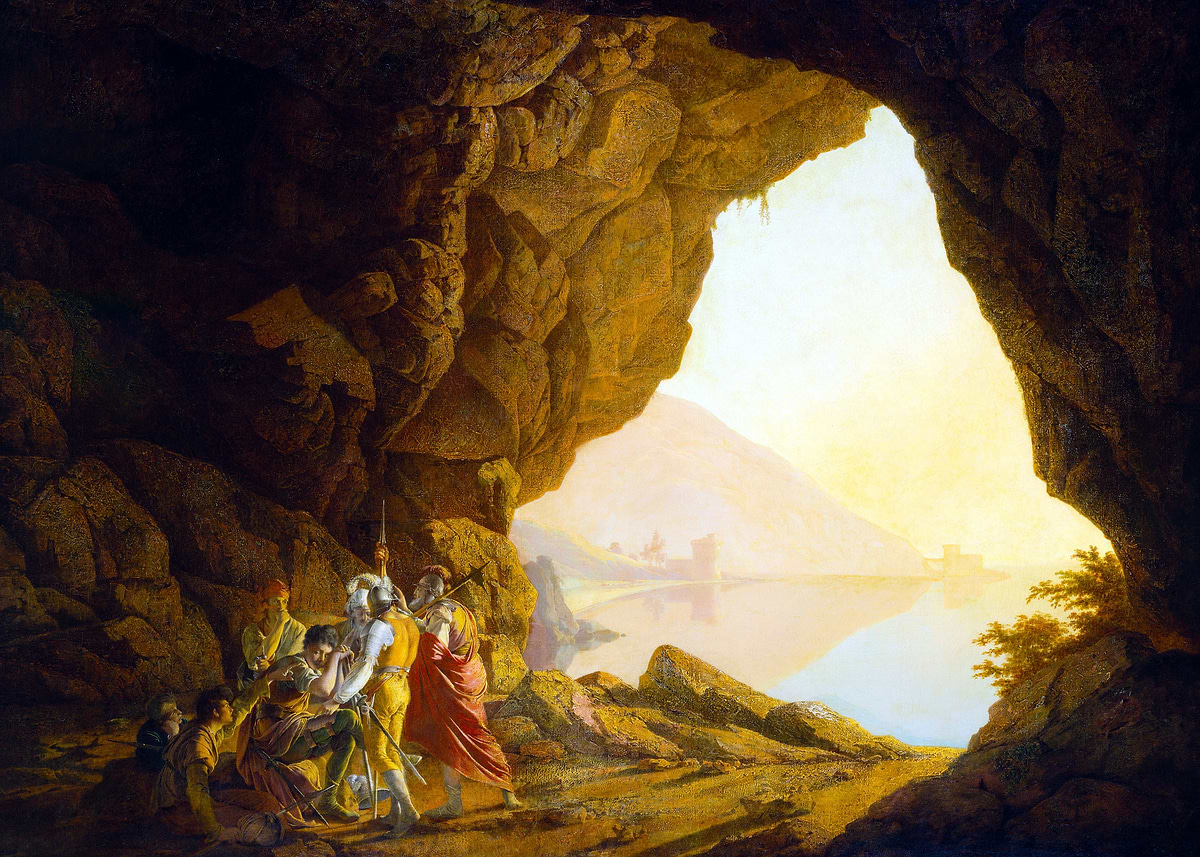 'Grotto by the Seaside' Poster, picture, metal print, paint by ...