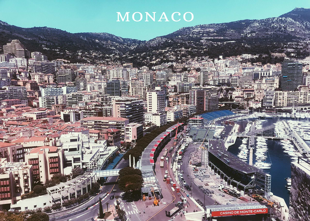 'Monaco ' Poster, picture, metal print, paint by Big City | Displate