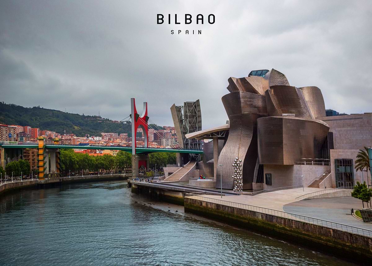 'Bilbao ' Poster, picture, metal print, paint by Famous City | Displate