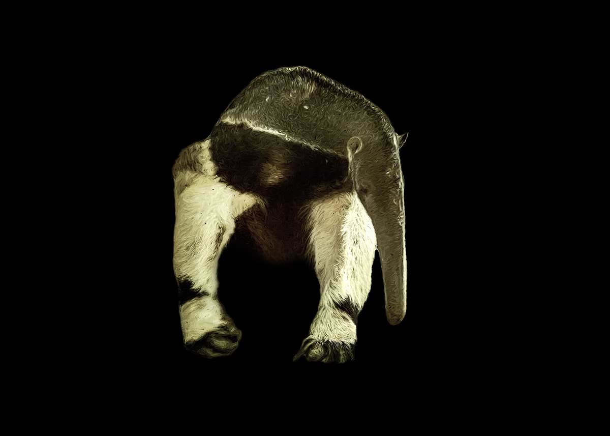 'Giant anteater' Poster, picture, metal print, paint by Gyula Gvardián ...