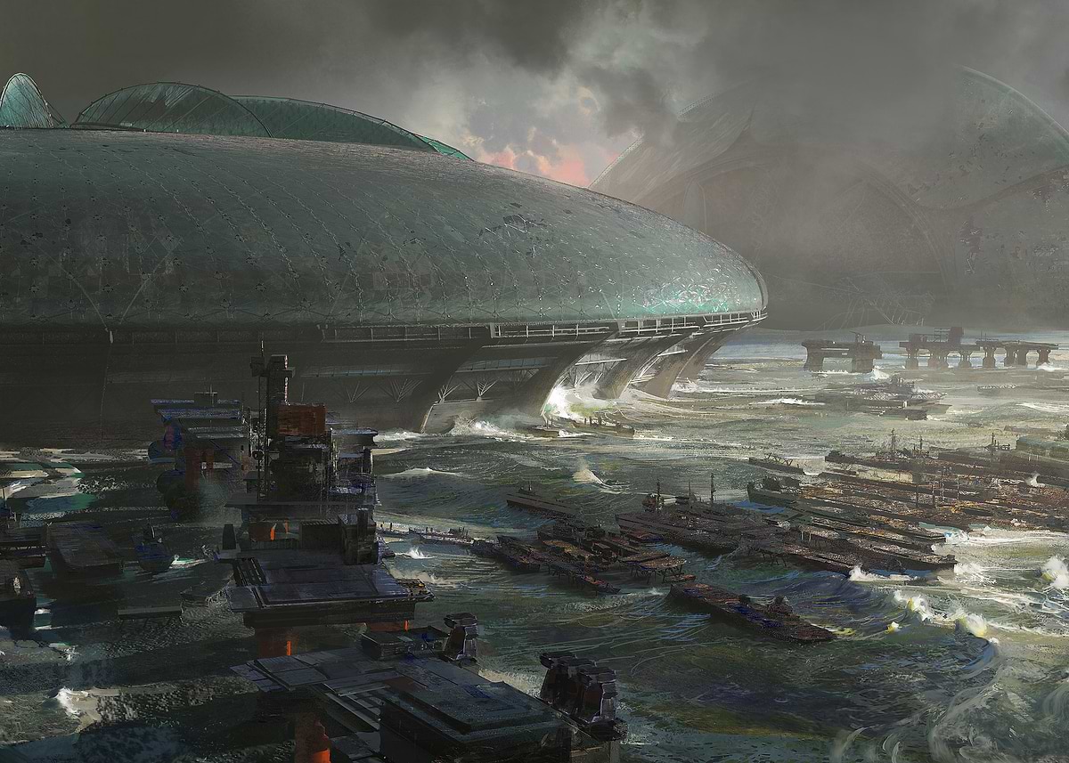 'New Pacific Arcology' Poster, picture, metal print, paint by Destiny ...