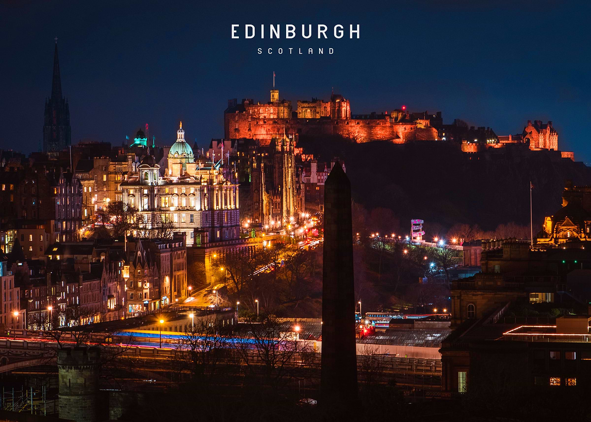 'Edinburgh ' Poster, picture, metal print, paint by Explore Universe ...