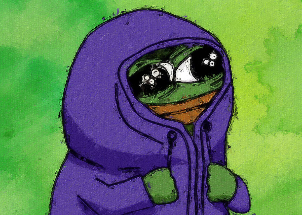 'Pepe the frog' Poster, picture, metal print, paint by Meme Daily ...