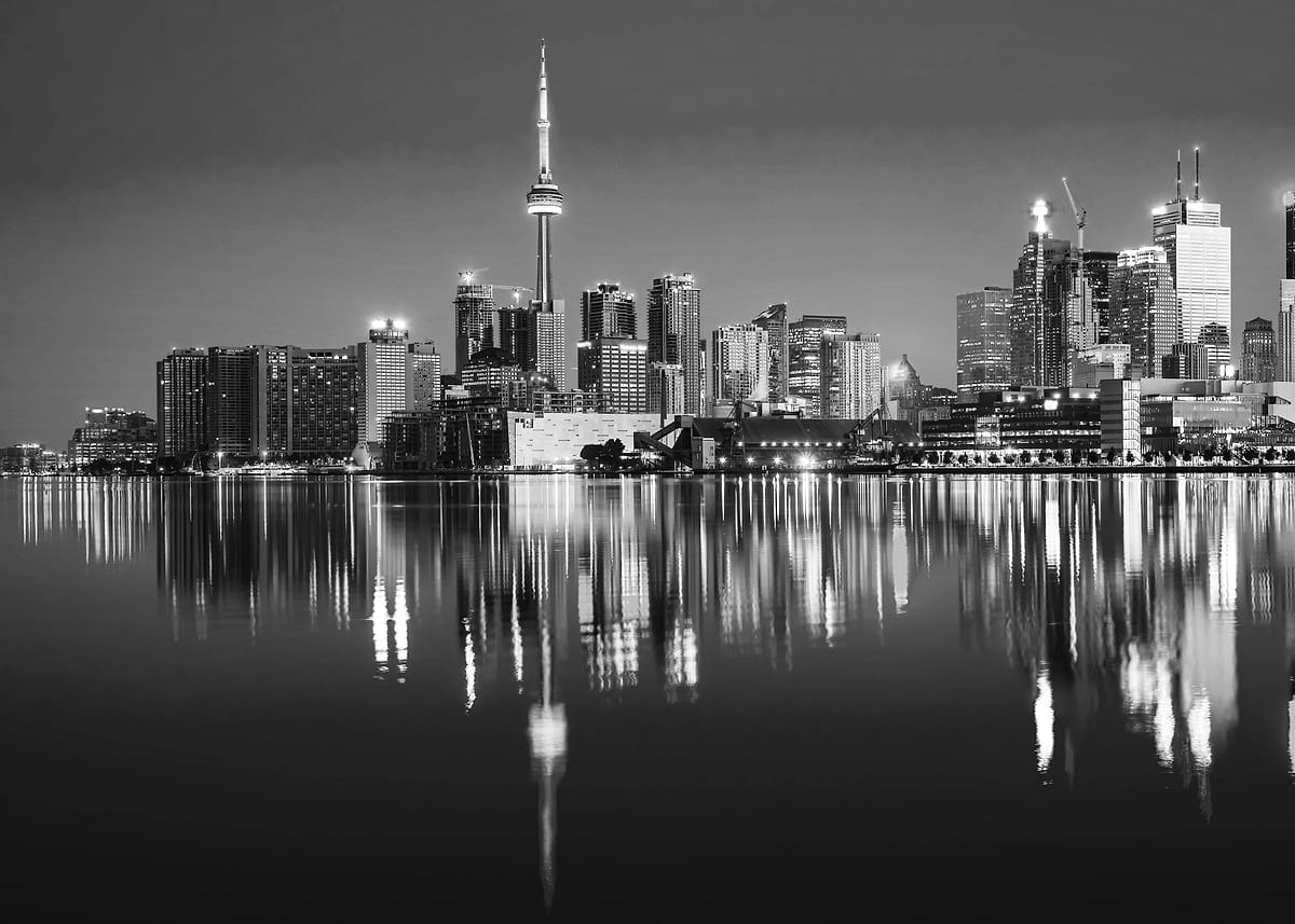 'Toronto Canada' Poster, picture, metal print, paint by Tee Jay Art ...