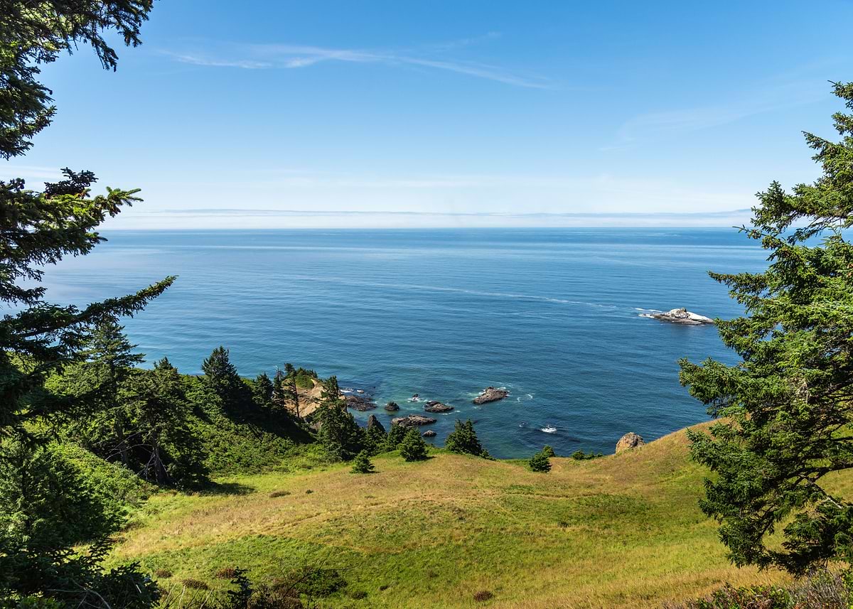 'Pacific Ocean Oregon Coast' Poster, picture, metal print, paint by ...