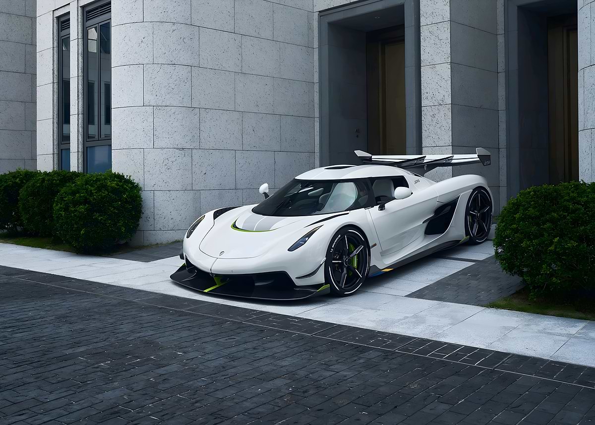 'Koenigsegg Jesko Prototype' Poster, picture, metal print, paint by ...