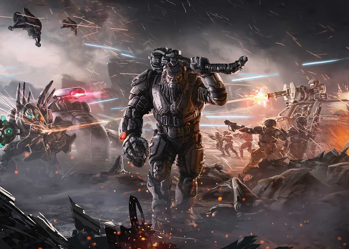 'Atriox Banished' Poster, picture, metal print, paint by Halo Game ...