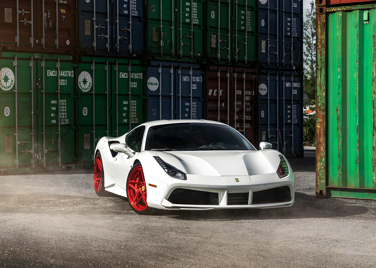 'Ferrari 485 Italia' Poster, picture, metal print, paint by Bondo Art | Displate