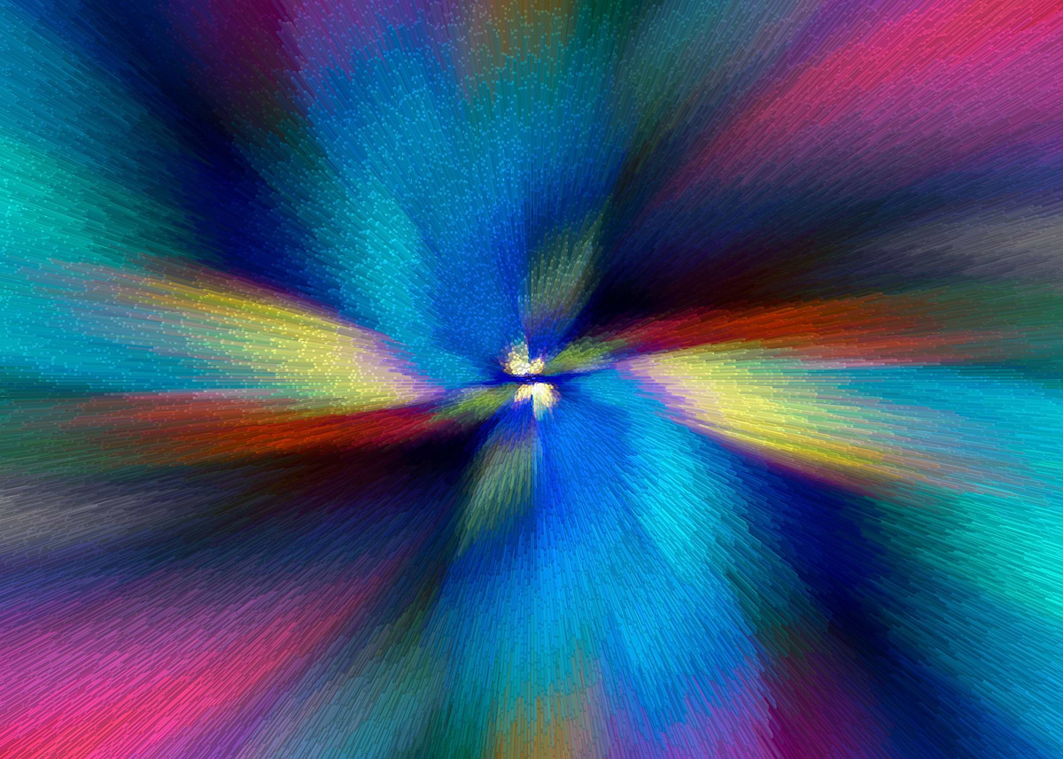 'Abstract Floral Rotation' Poster, picture, metal print, paint by ...