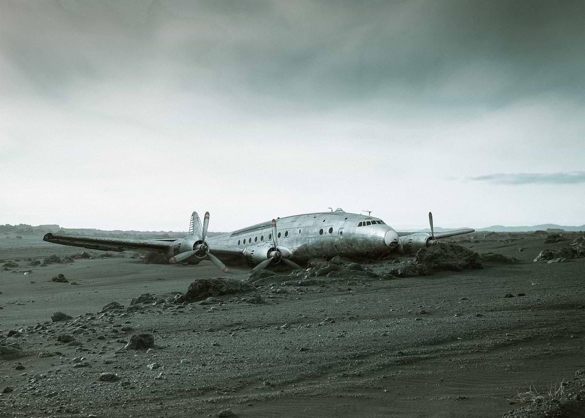 'lockheed constellation' Poster, picture, metal print, paint by ...