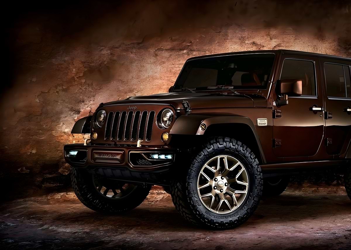 'Jeep Wrangler Sundancer' Poster, picture, metal print, paint by auto ...