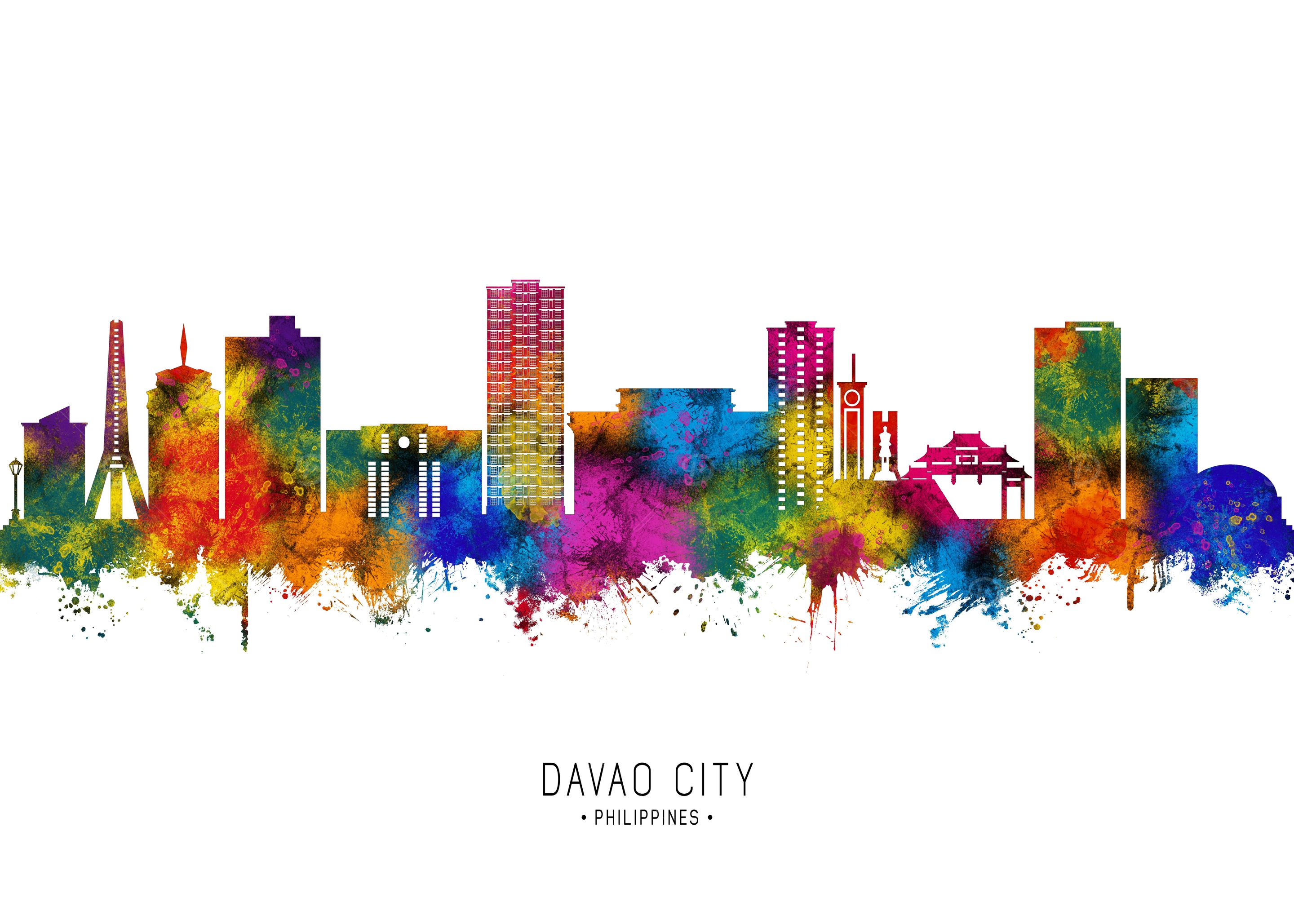 'Davao City Philippines' Poster, picture, metal print, paint by Towseef ...