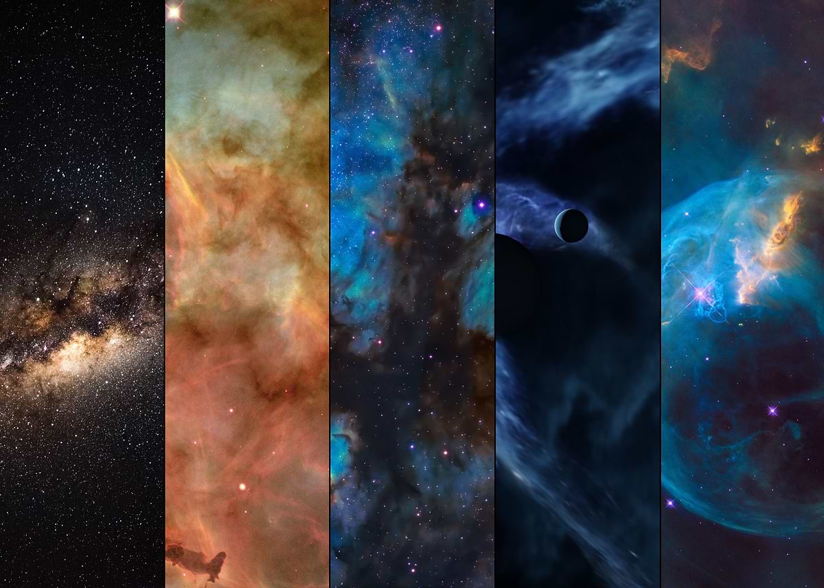 'space College Nebula' Poster, picture, metal print, paint by gani ...