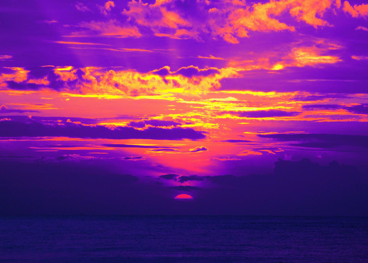'Purpureal Introspection' Poster, picture, metal print, paint by ...