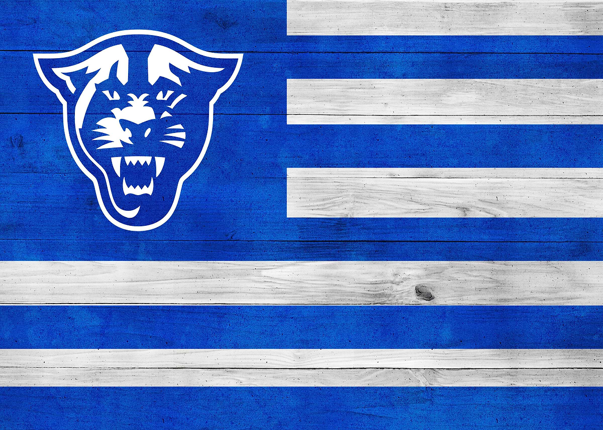 'Georgia State Wood Flag' Poster, picture, metal print, paint by Nguyen ...