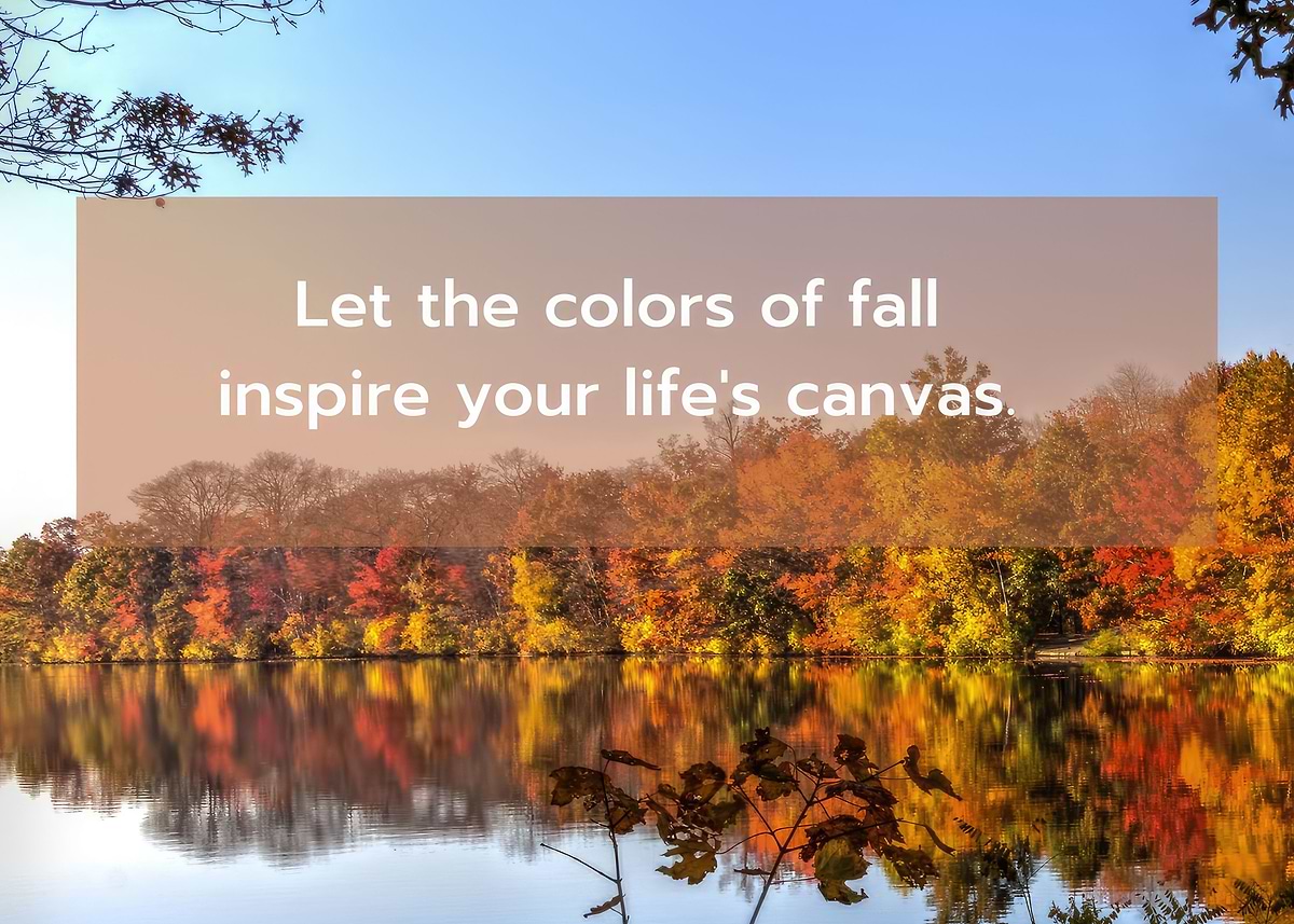 'Fall inspirational quotes' Poster, picture, metal print, paint by ...