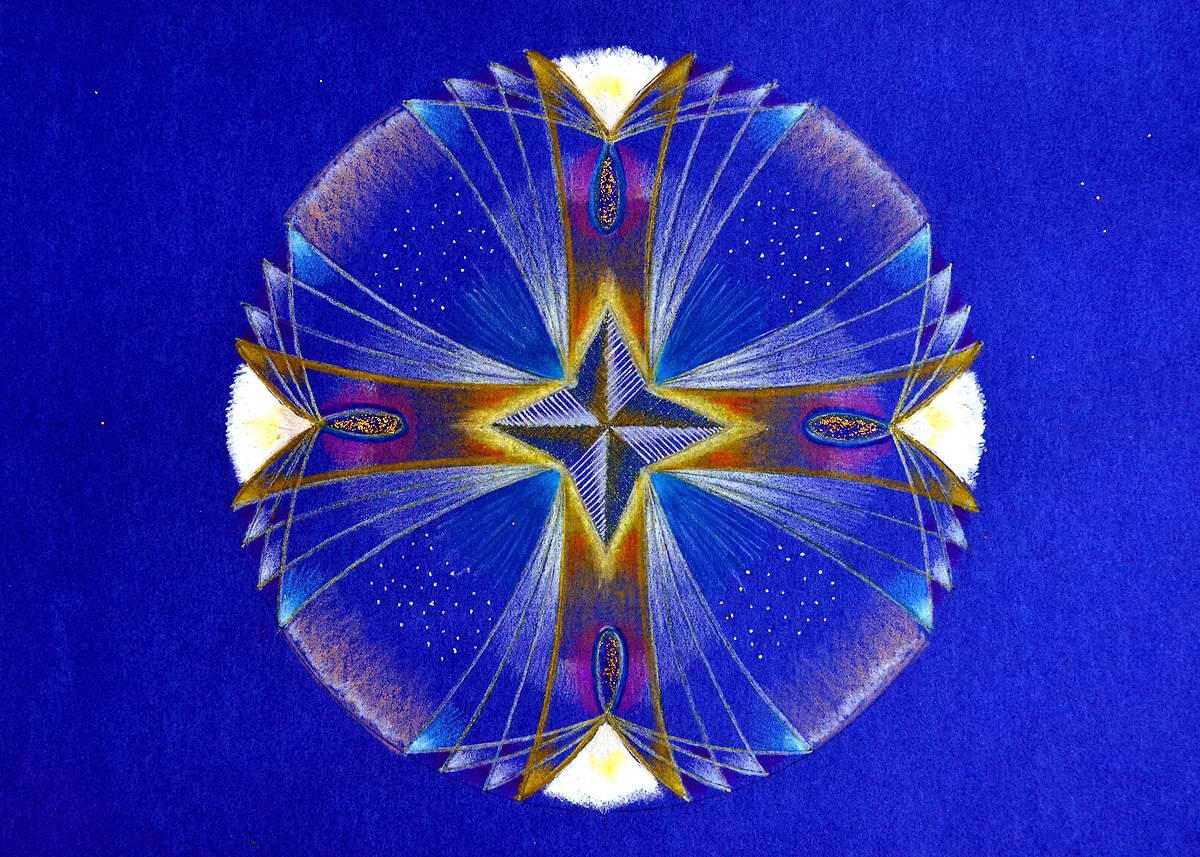 'Sirius Mandala' Poster, picture, metal print, paint by Martin Vindeman ...