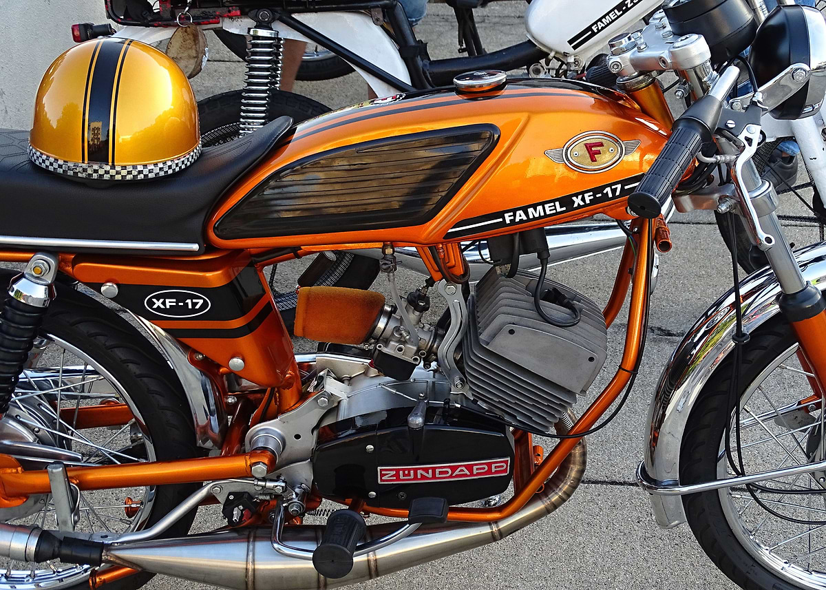 'Famel XF17 moped' Poster, picture, metal print, paint by ...