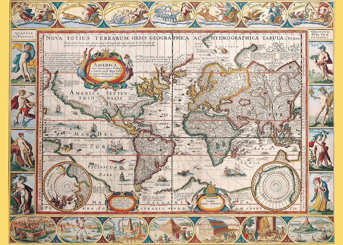 'orbis geographica' Poster, picture, metal print, paint by ...