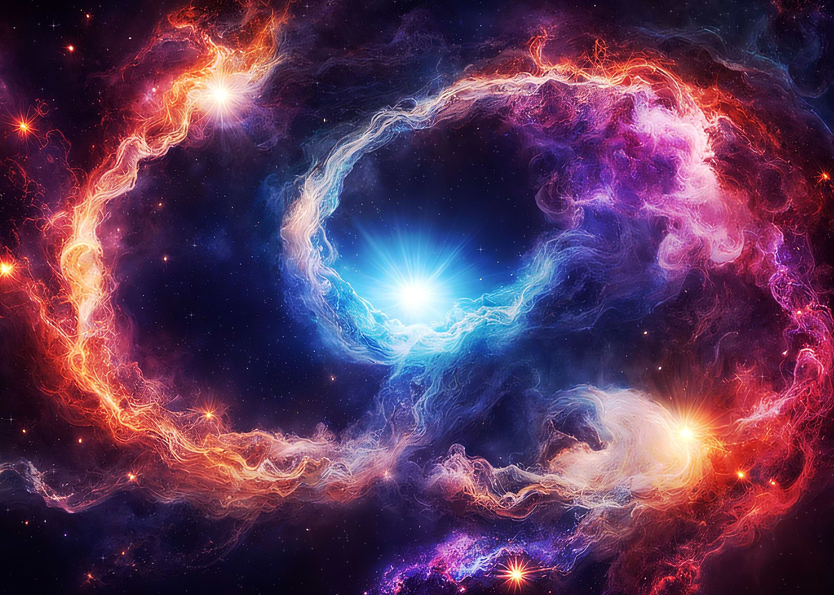 'Spiral Nebular Star' Poster, picture, metal print, paint by Ryu Ookami ...