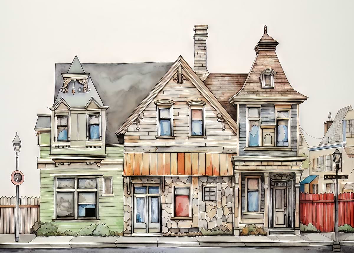 'Watercolor House' Poster, picture, metal print, paint by Karen Foley ...