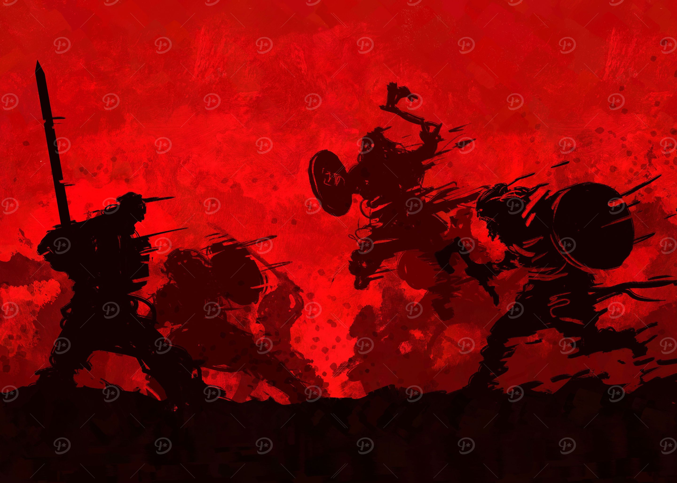 'Attack' Poster, picture, metal print, paint by Lestat de Lioncourt The ...