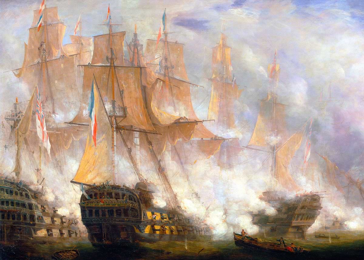 'The Battle of Trafalgar' Poster, picture, metal print, paint by ...
