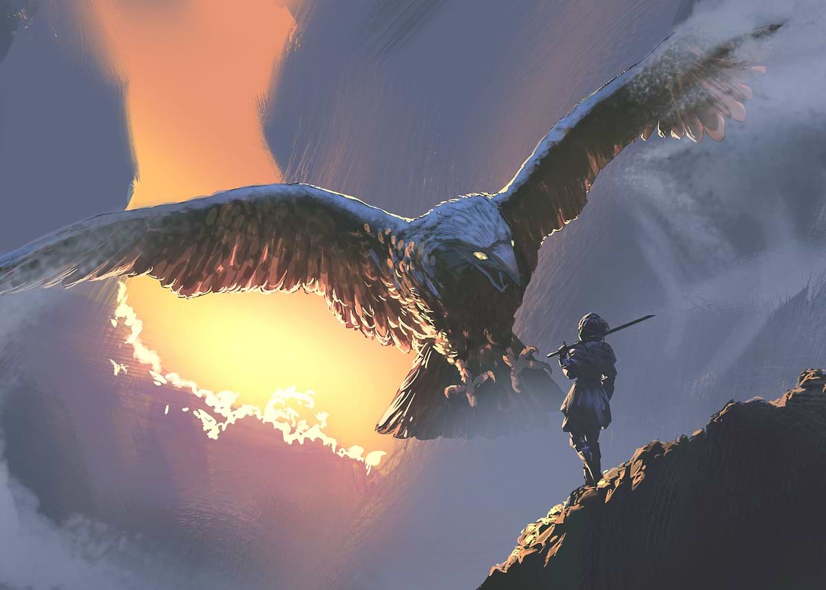 'The Giant Eagle ' Poster, picture, metal print, paint by Lestat de ...