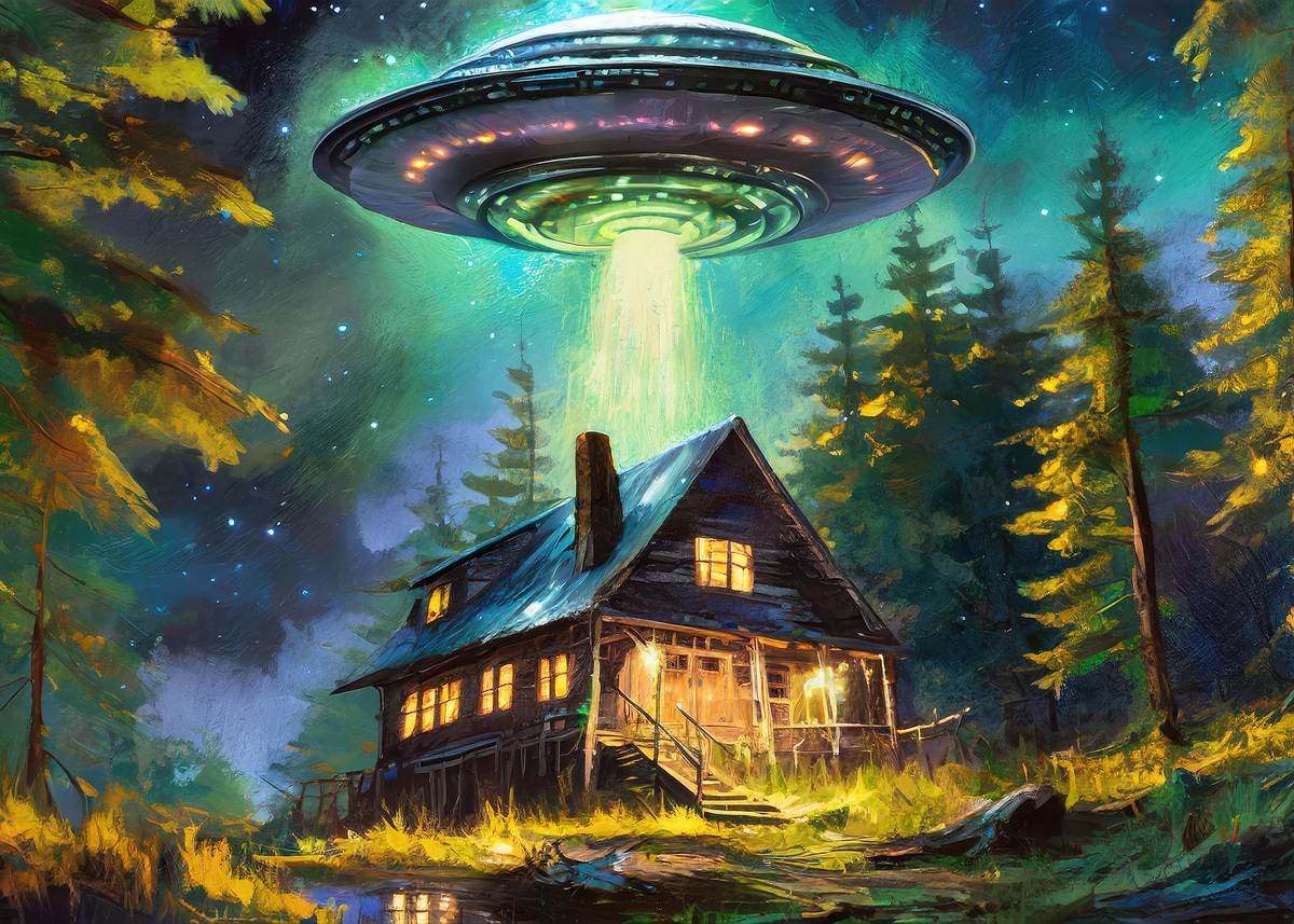 'Aliens invasion' Poster, picture, metal print, paint by PsychoShadow ...