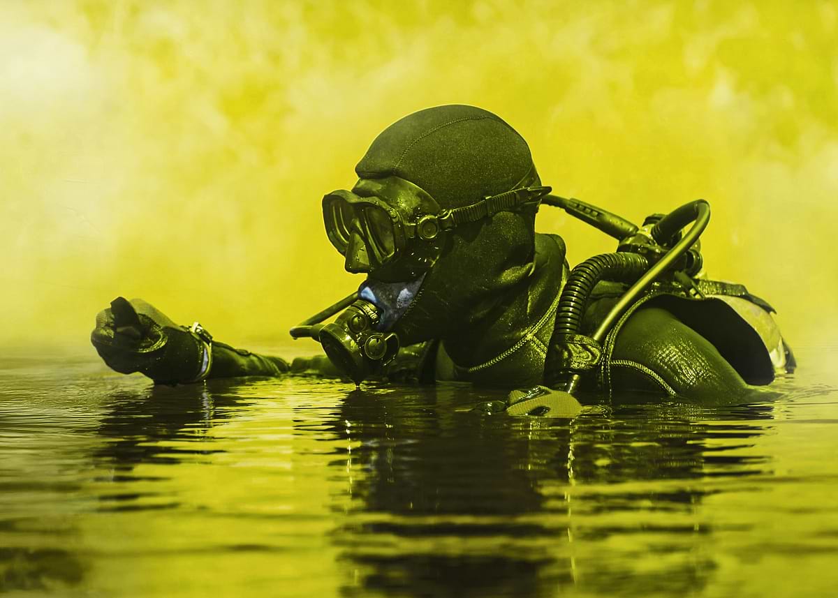 'Navy Battle Diver' Poster, picture, metal print, paint by ...