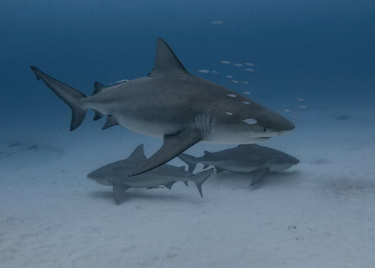 'Mexican Bull Sharks' Poster, picture, metal print, paint by Florian ...