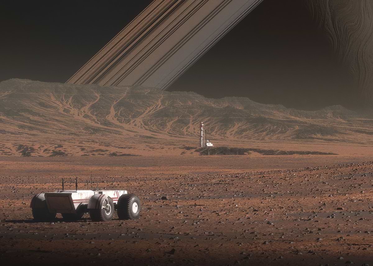 'Exploring Mars 2' Poster, picture, metal print, paint by Dystopian ...