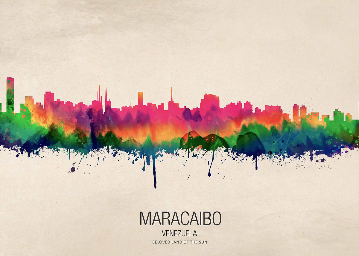 'Maracaibo Venezuela' Poster, picture, metal print, paint by Jones ...