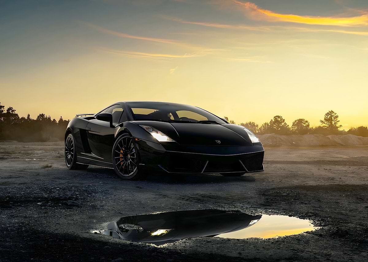 'Lamborghini Gallardo' Poster, picture, metal print, paint by Vehicle ...