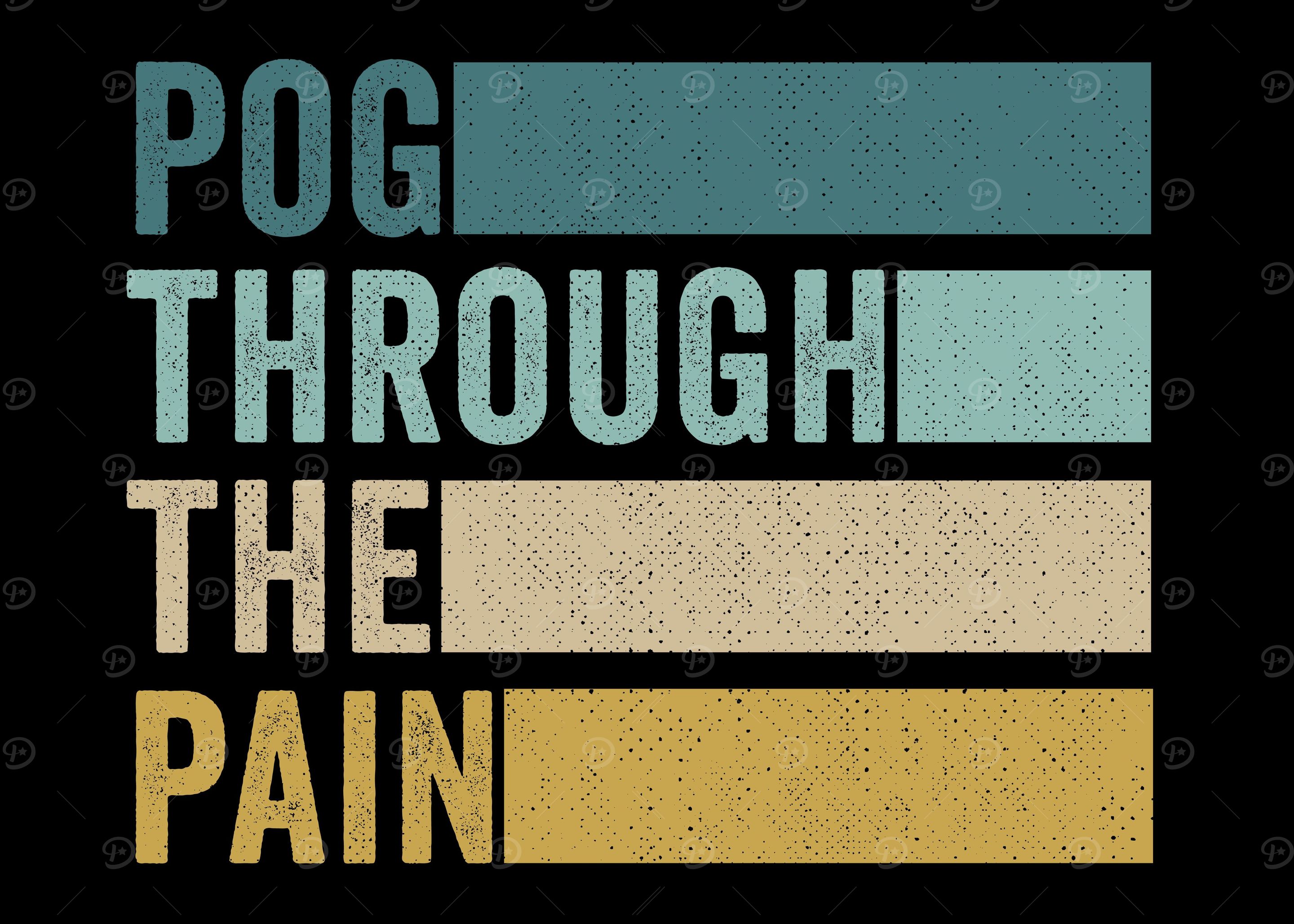 'Pog Through The Pain' Poster, picture, metal print, paint by Aisavart ...