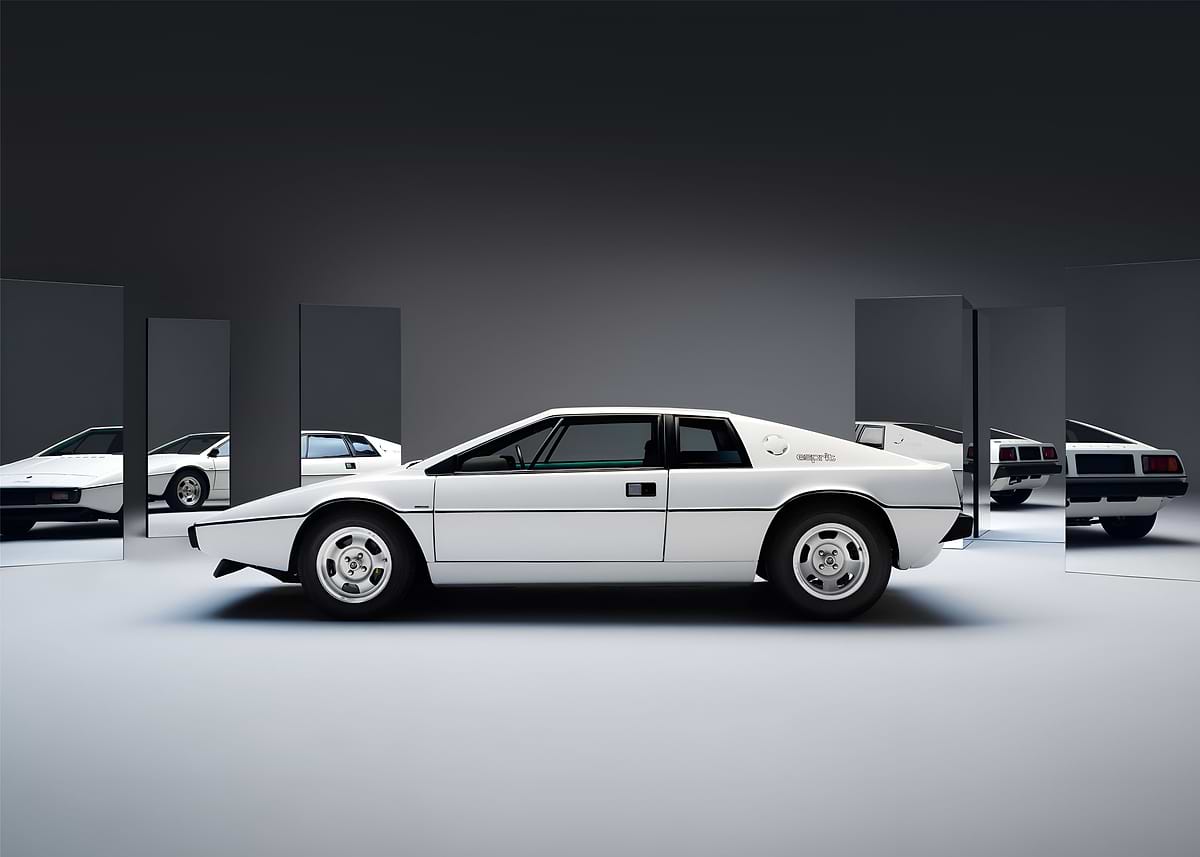'LOTUS ESPRIT S1 SIDE' Poster, picture, metal print, paint by Nex ...