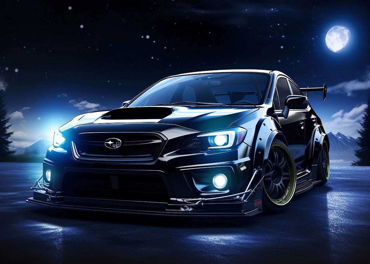 'WRX STI Type RAR' Poster, picture, metal print, paint by Md Bowman ...