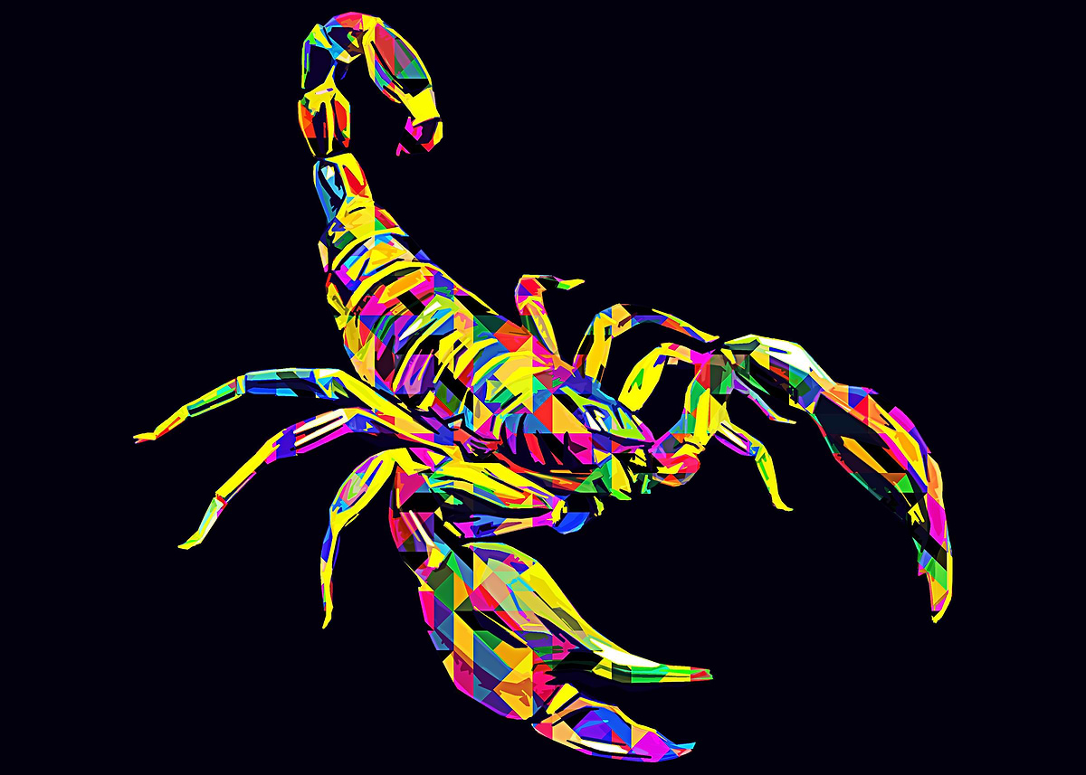'Scorpion pop art ' Poster, picture, metal print, paint by Fachrul ...