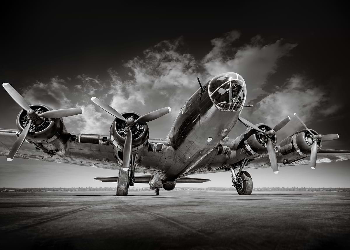 'the flying fortress' Poster, picture, metal print, paint by Frank ...