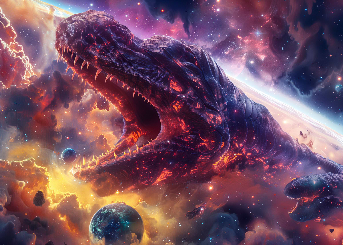 'Cosmic Ethereal Horrors' Poster, picture, metal print, paint by The ...