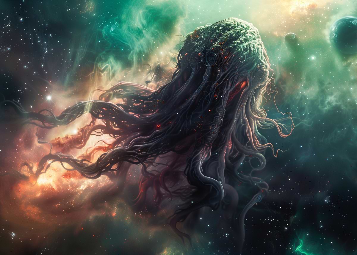 'Cosmic Voids Embrace' Poster, picture, metal print, paint by The ...