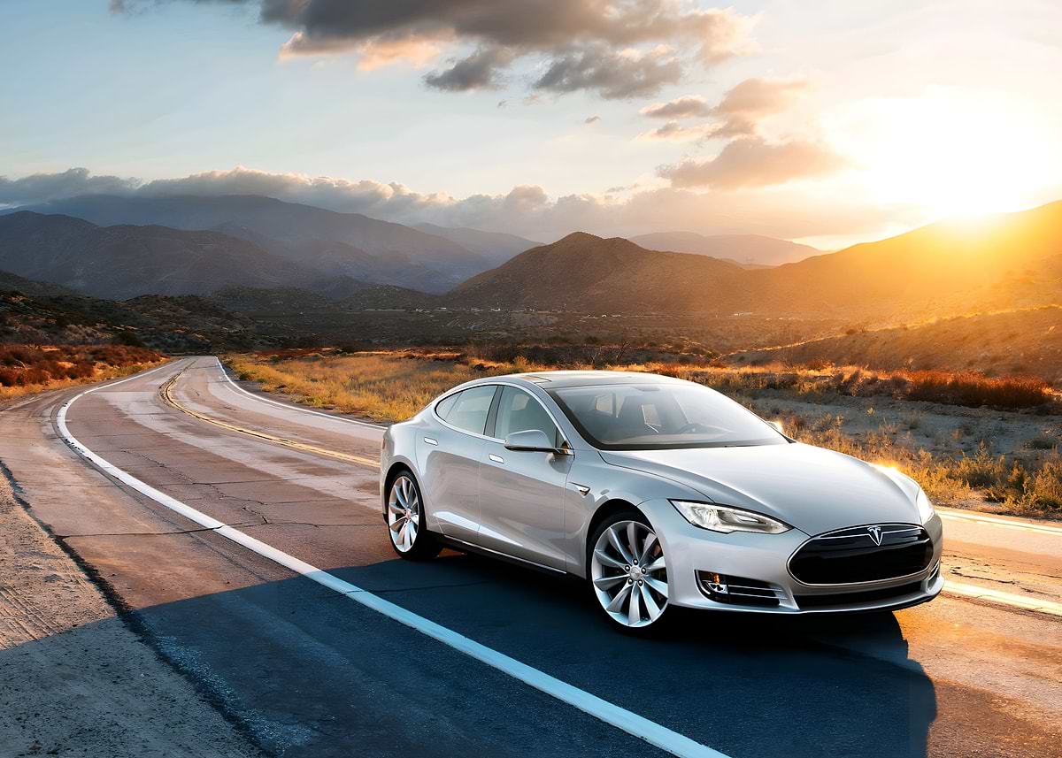 'Tesla Model S' Poster, picture, metal print, paint by Good poster ...