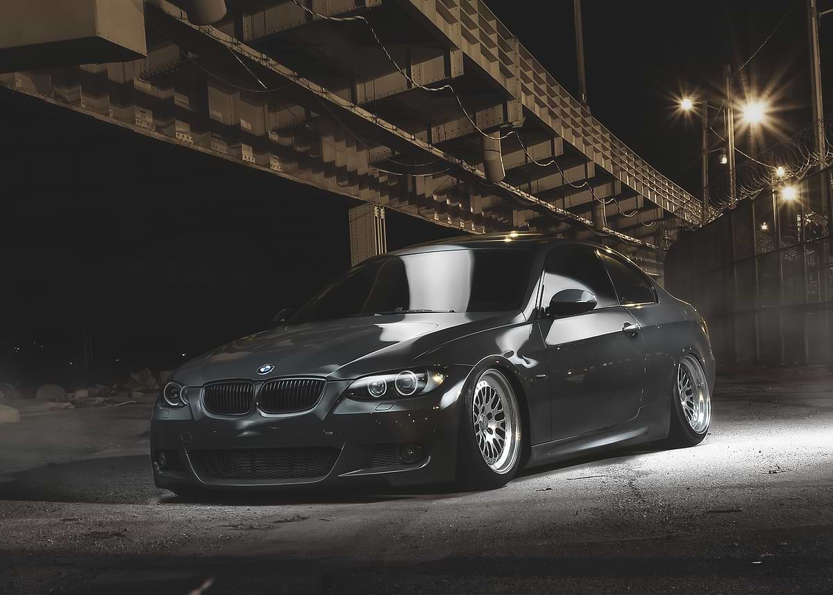 'BMW E92' Poster, picture, metal print, paint by Janet Clements | Displate