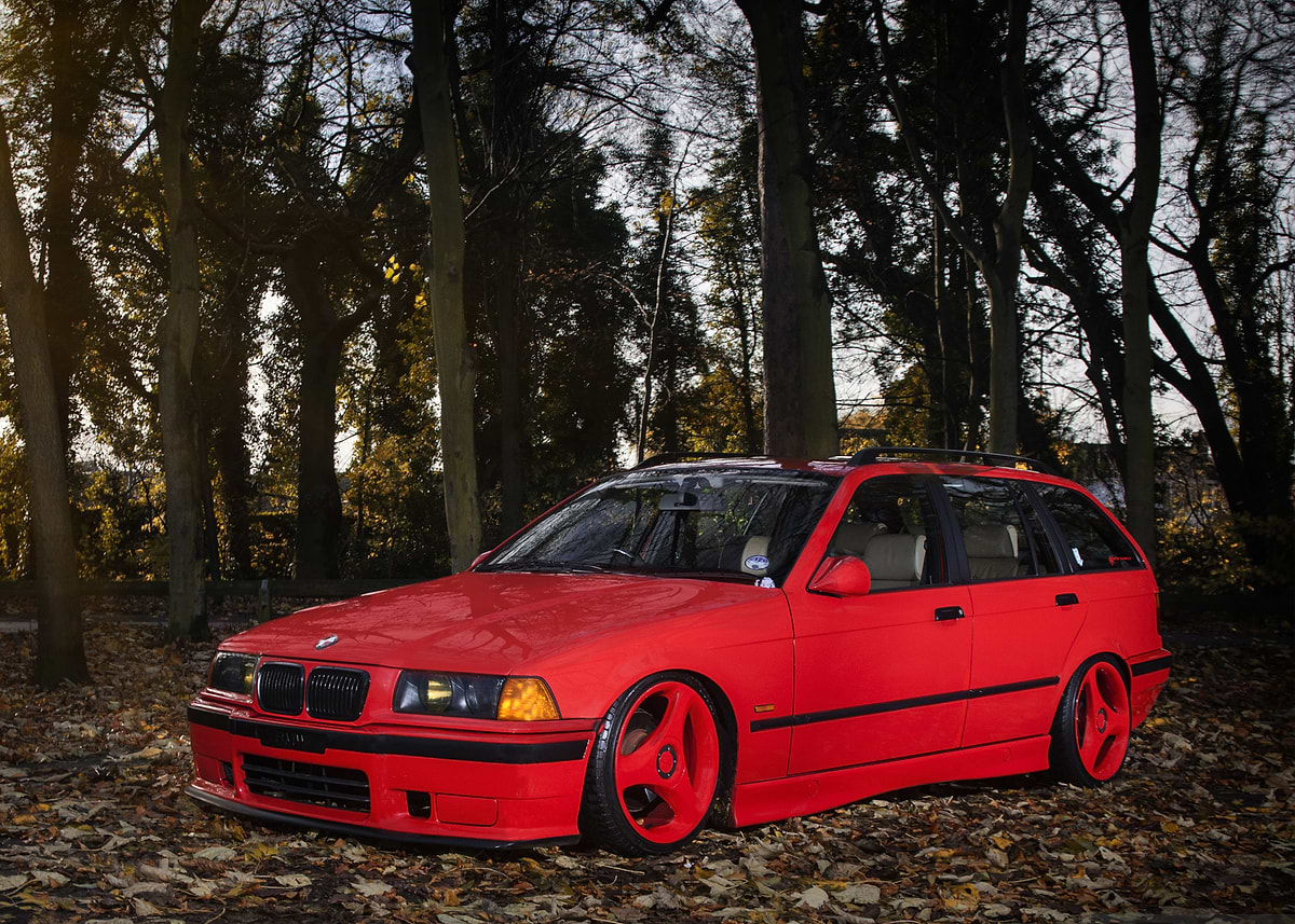 'BMW E36' Poster, picture, metal print, paint by Janet Clements | Displate