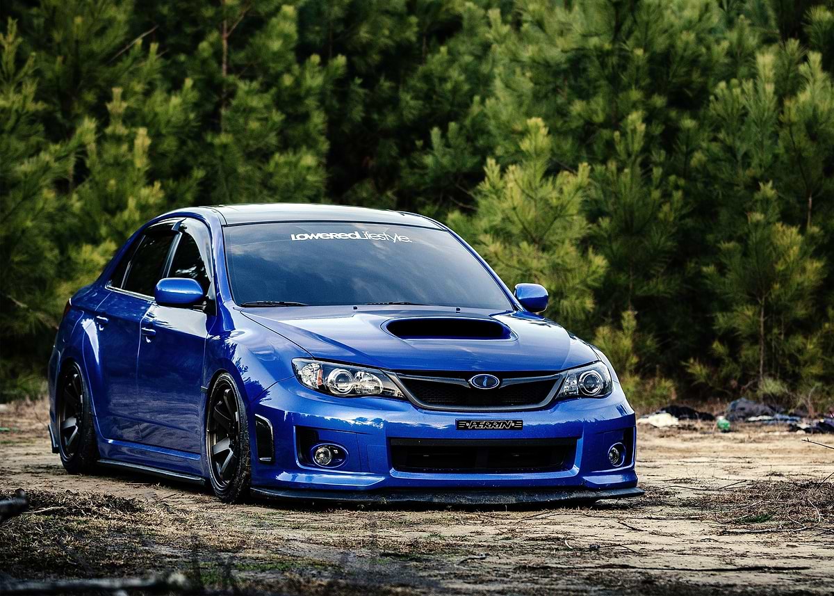 'Subaru WRX STI' Poster, picture, metal print, paint by Janet Clements ...
