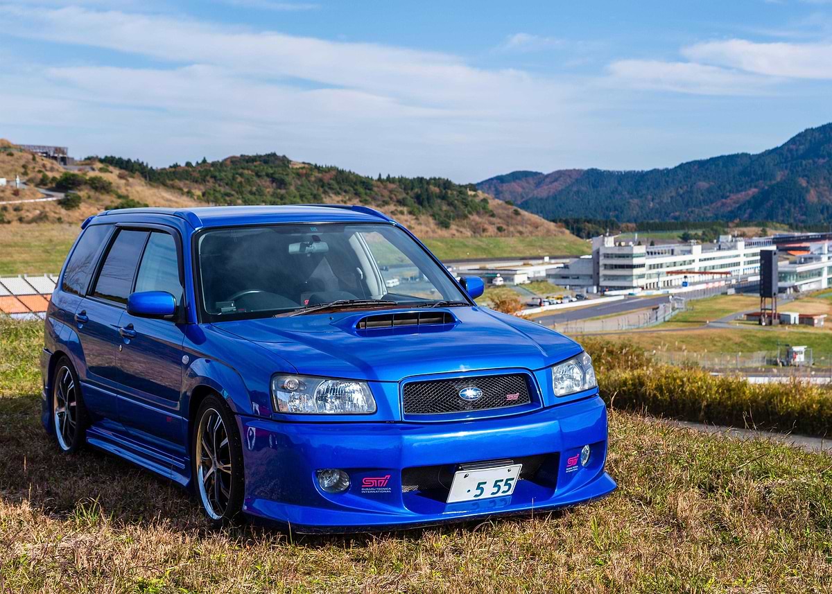 'Subaru Forester STI' Poster, picture, metal print, paint by Janet ...