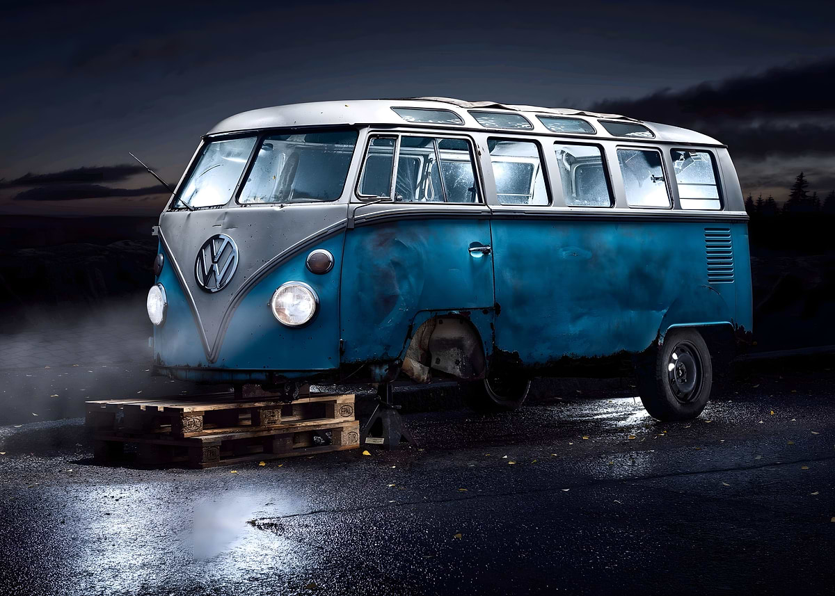 'Volkswagen Van Repair ' Poster, picture, metal print, paint by Sport ...